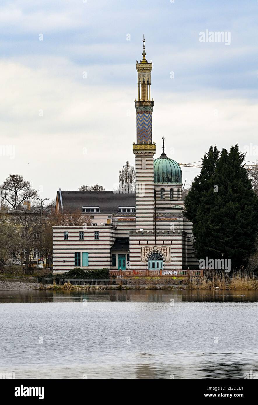 Potsdam, Germany. 30th Mar, 2022. The steam engine house at the ...