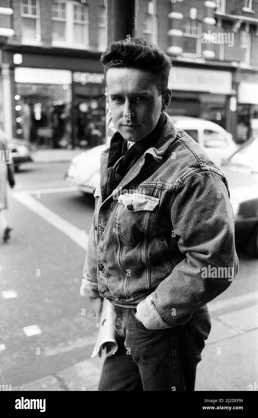 Frankie Goes to Hollywood singer Holly Johnson. 17th December 1986 ...