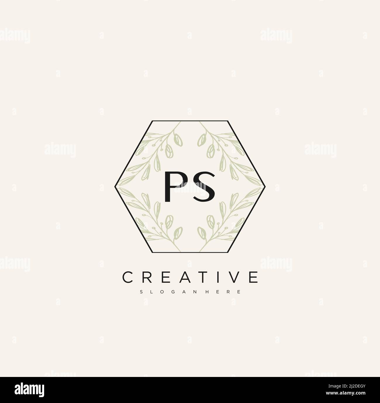 PS Initial Letter Flower Logo Template Vector premium vector Stock ...