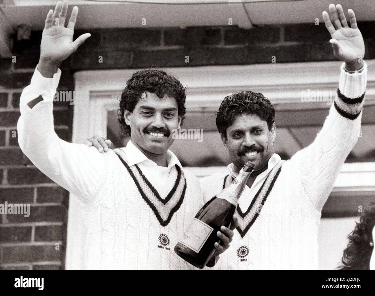 Kapil Dev Indian Cricketer - June 1986 Stock Photo - Alamy