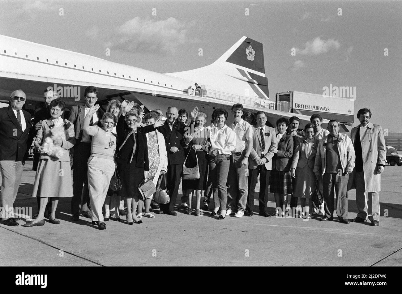 Concorde World Tour. November 1986 Stock Photo - Alamy