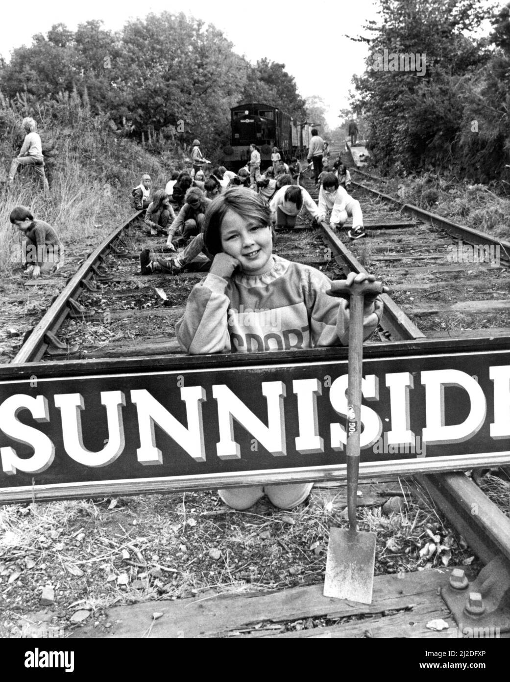 Alison Ashby, nine, and fellow pupils from Marley Hill School are ...