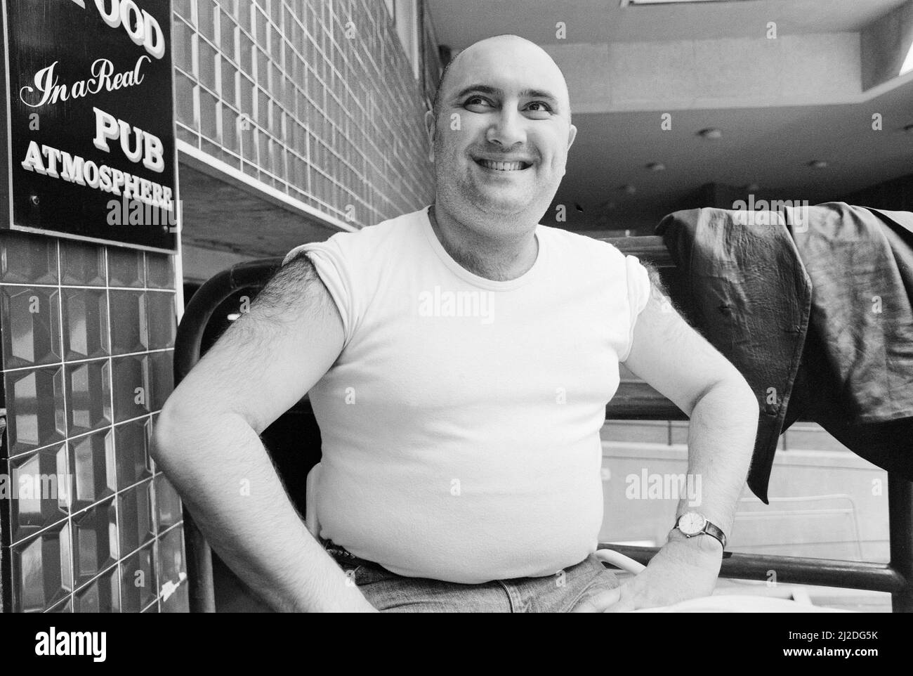 Liverpudlian comedian Alexei Sayle who starred in the BBC television ...