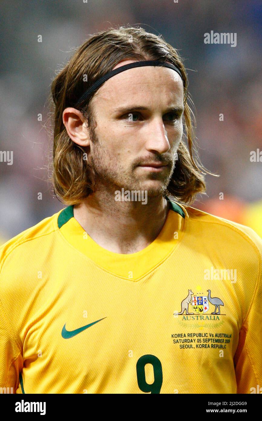 Sep 5, 2009-Seoul, South Korea-Joshua Kennedy of Australia stands ...