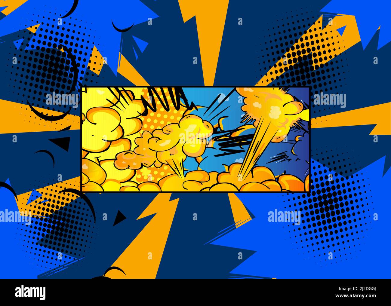 Abstract Comics Background. Poster, banner, flyer, cover. Comic book ...