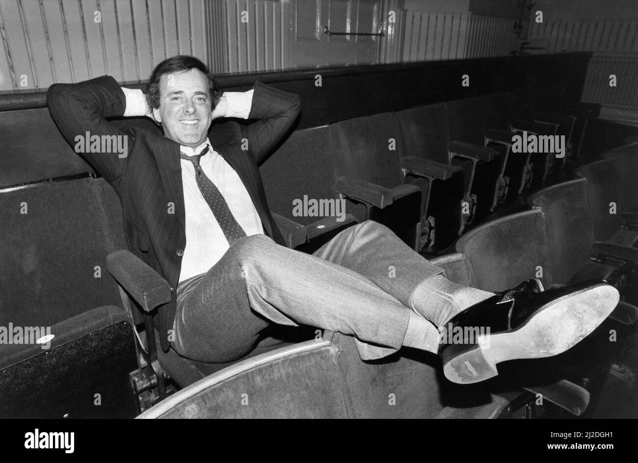 Terry Wogan takes a moment to relax before presenting his hit chat show ...
