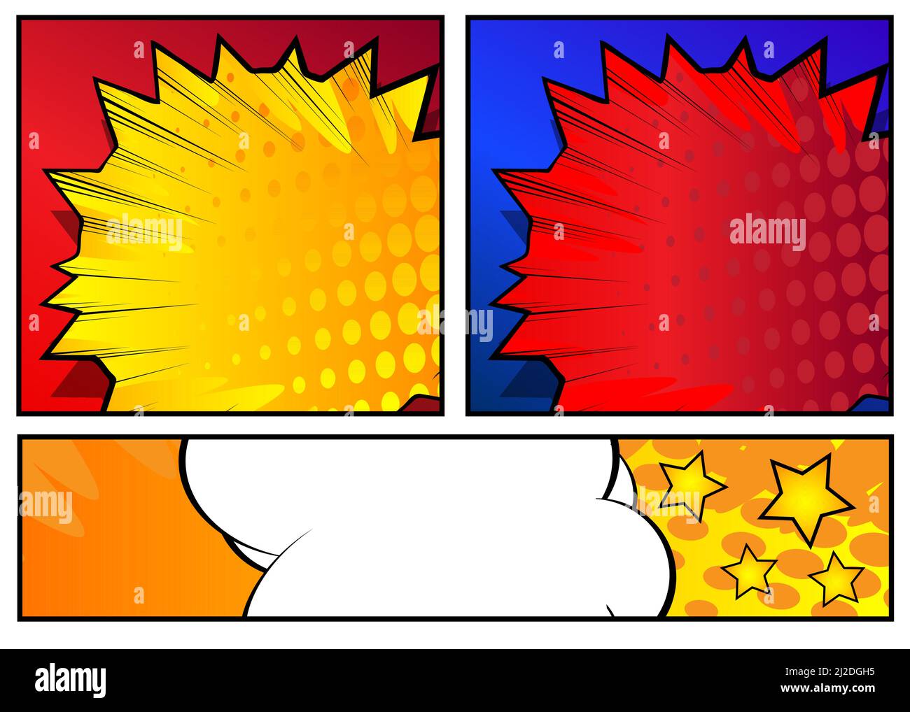 Abstract Comics Background. Poster, banner, flyer, cover. Comic book ...