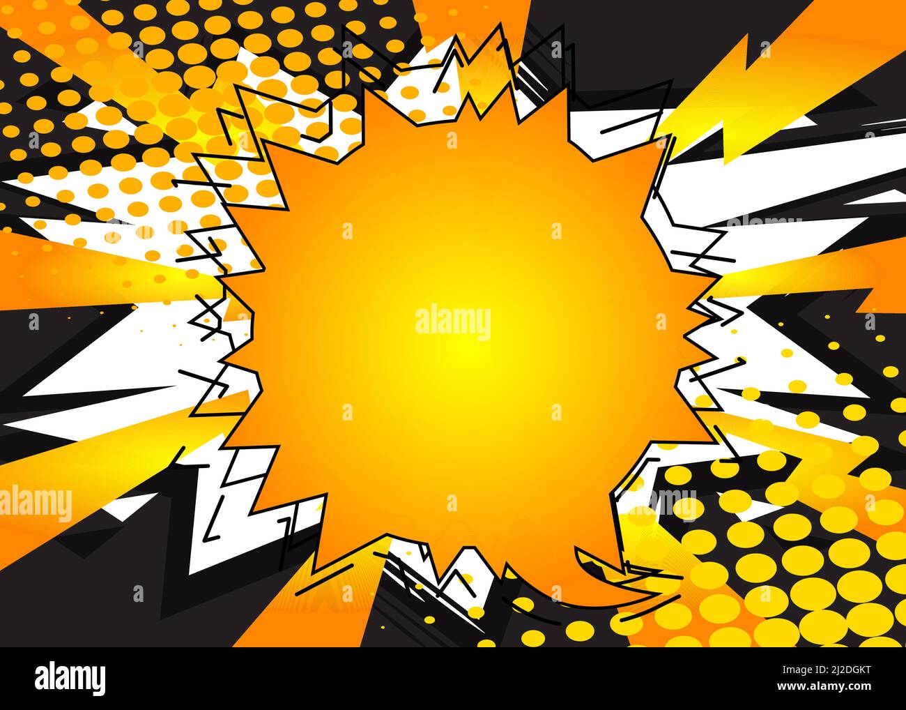 Abstract Comics Background. Poster, banner, flyer, cover. Comic book ...