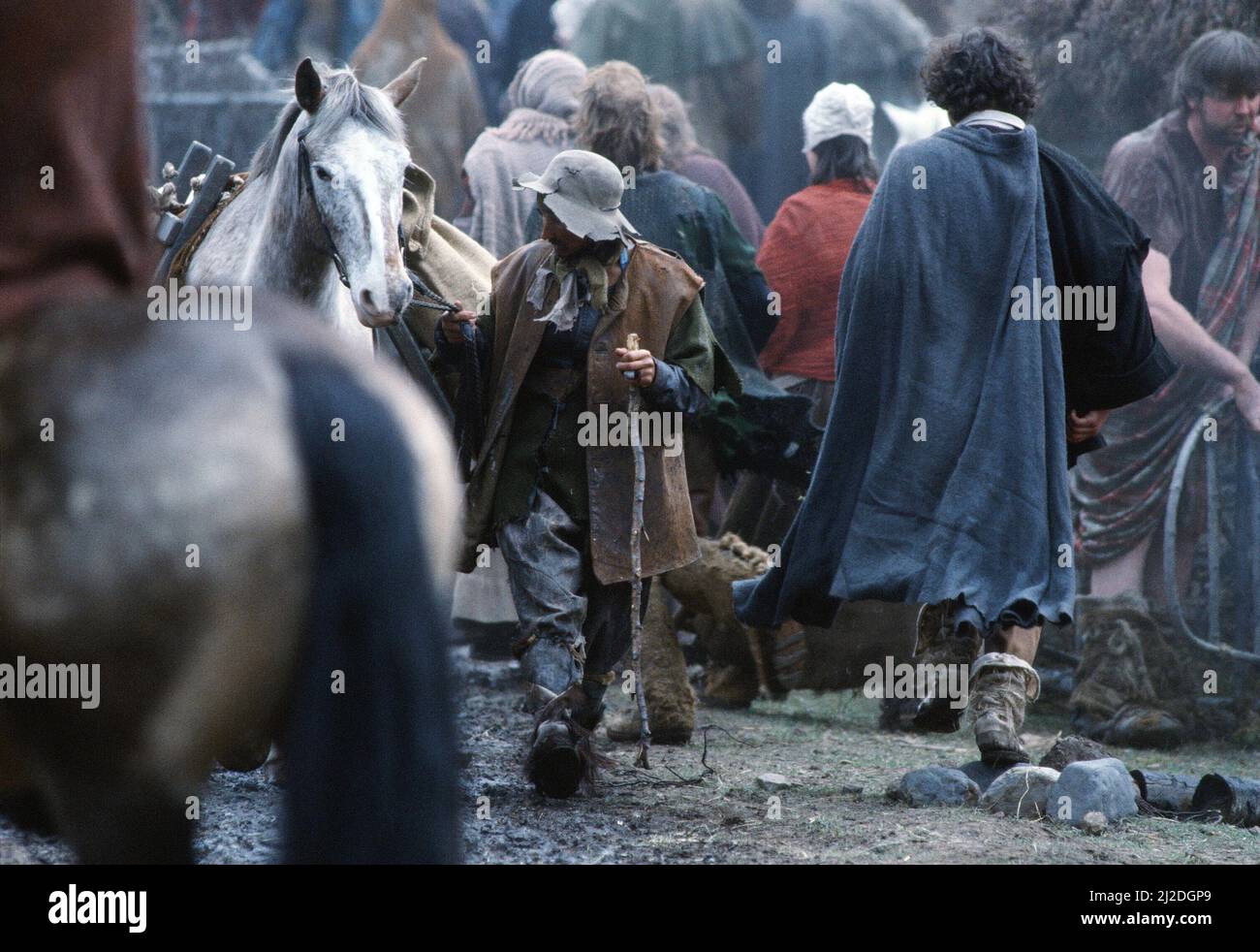 The filming of Highlander film. Circa May 1985 Stock Photo - Alamy