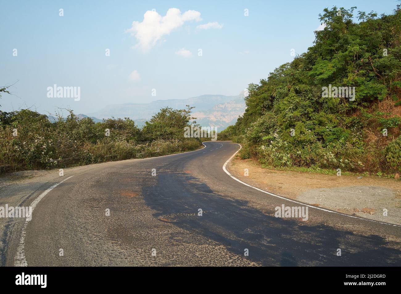 Winding Highways in the Sahyadri Mountains of Maharashtra, India. The ...