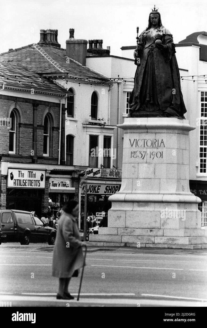 The statue of Queen Victoria on Neville Street, Southport. 15th July ...