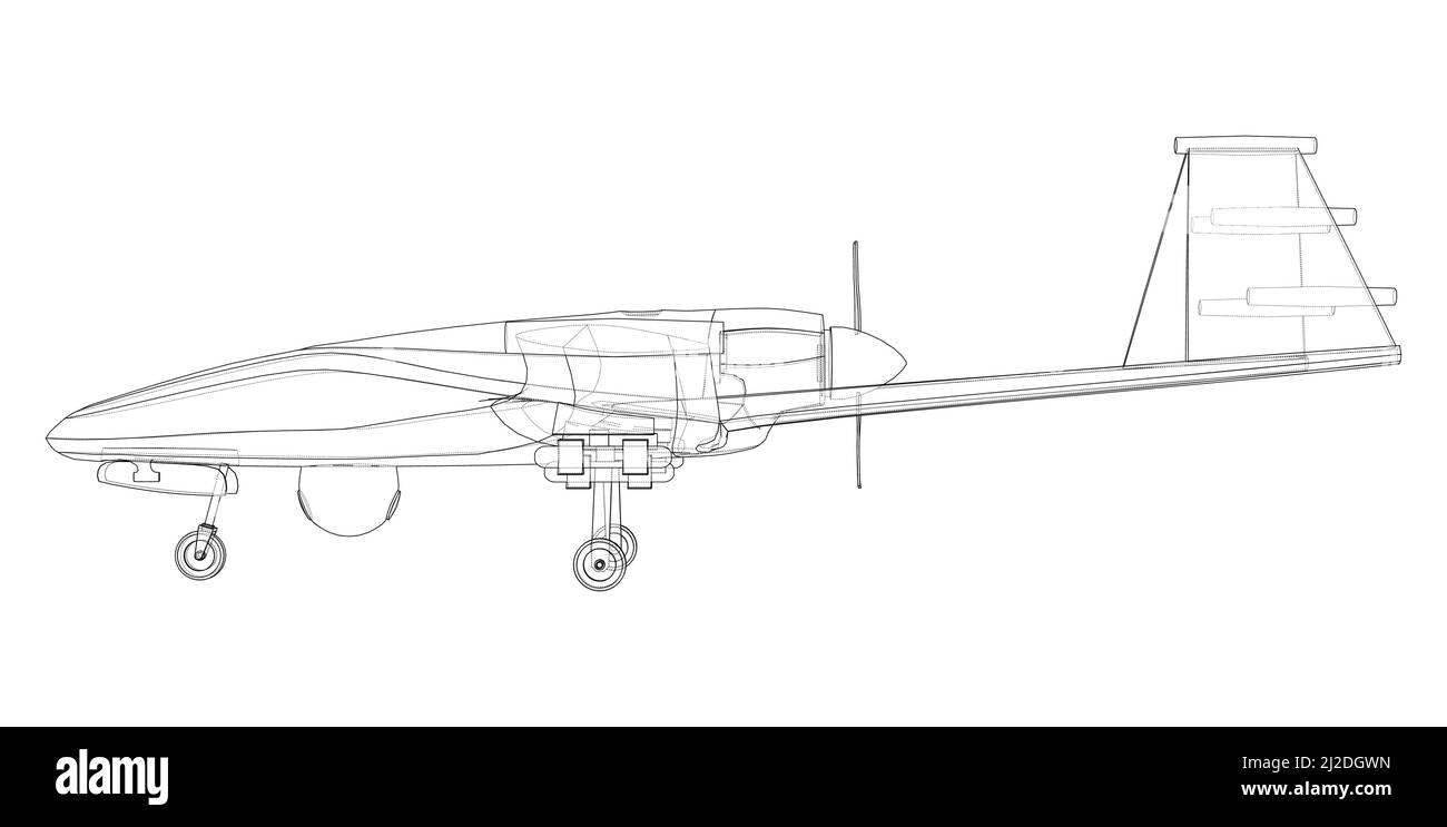 Predator drone blueprint hi-res stock photography and images - Alamy