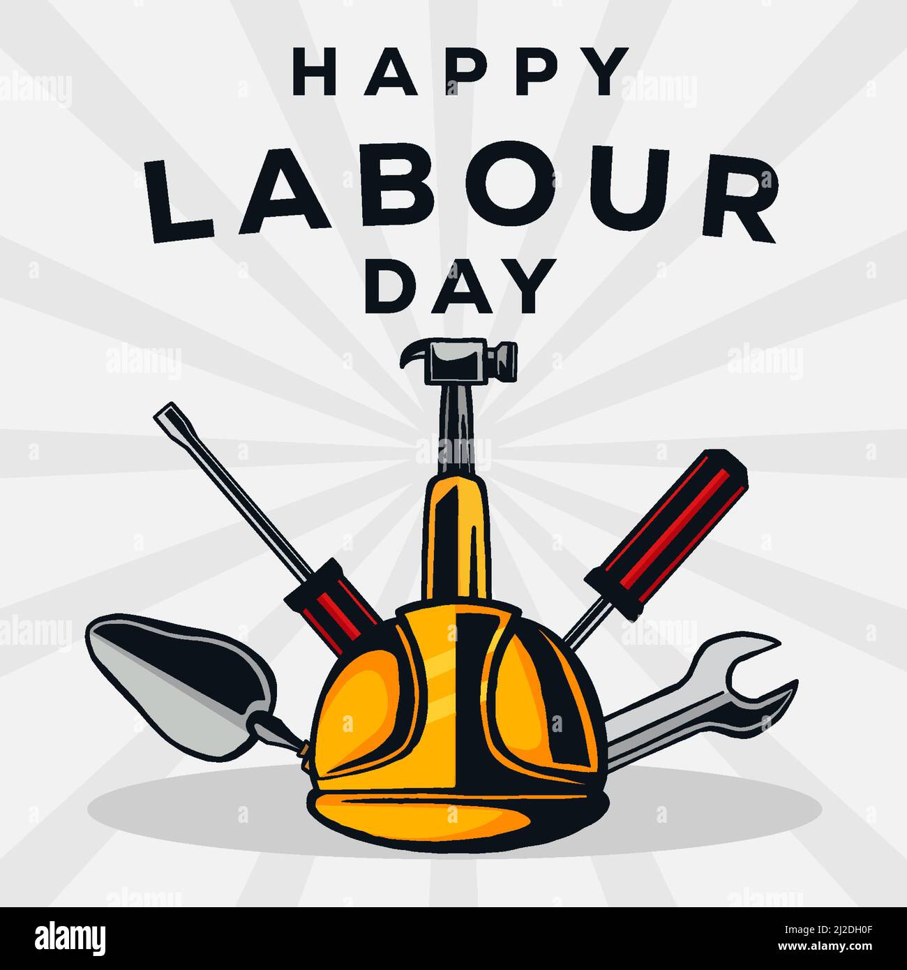 hand drawn happy labour day illustration Stock Vector Image & Art - Alamy