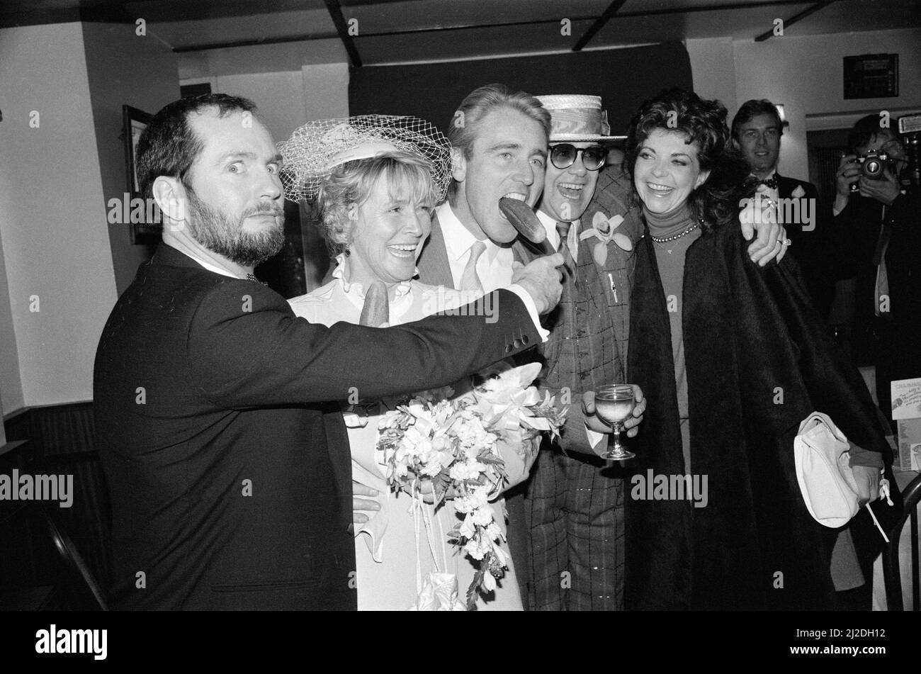 Kenny Everett is best man at the wedding of his former wife Lee. Lee ...