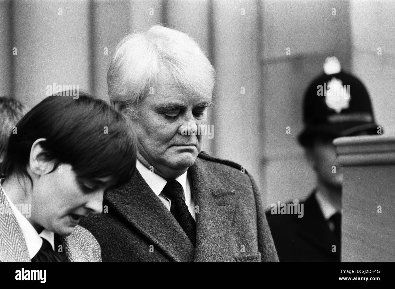 Tony Booth attends the funeral of his wife Pat Phoenix at the Church of ...