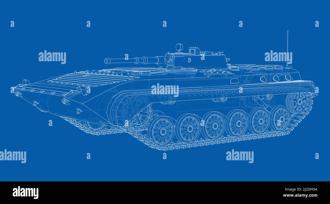 Infantry fighting vehicle. Vector Stock Vector Image & Art - Alamy