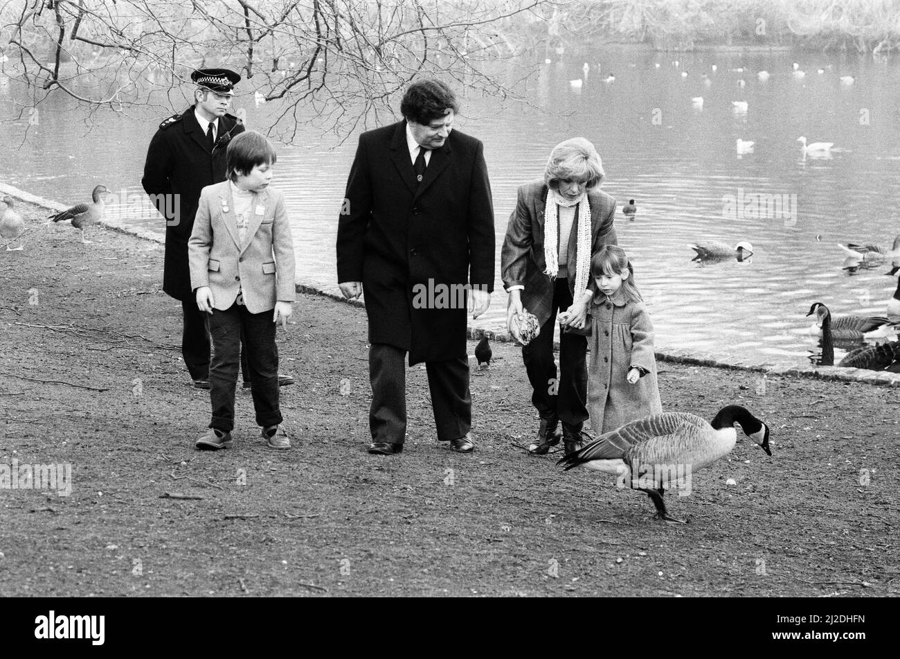 Chancellor nigel lawson with his wife therese hi-res stock photography ...