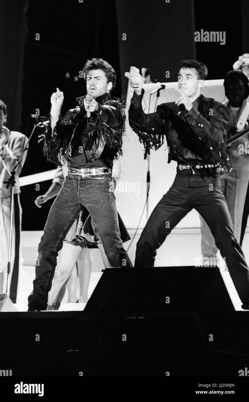 Andrew ridgeley and george michael wham last concert by wham Black and ...