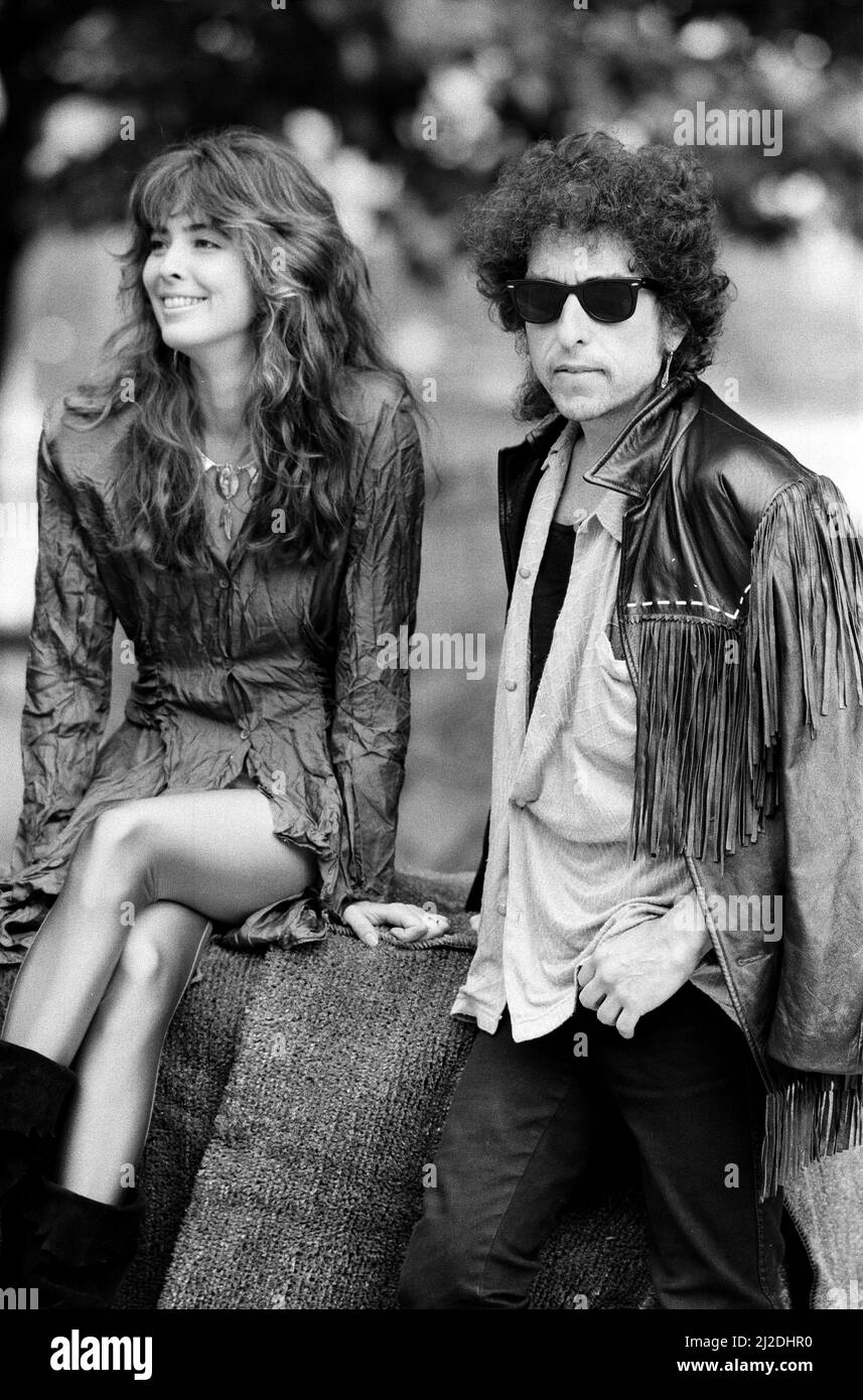 Fiona Flanagan and Bob Dylan attend a photocall for their film "Hearts ...