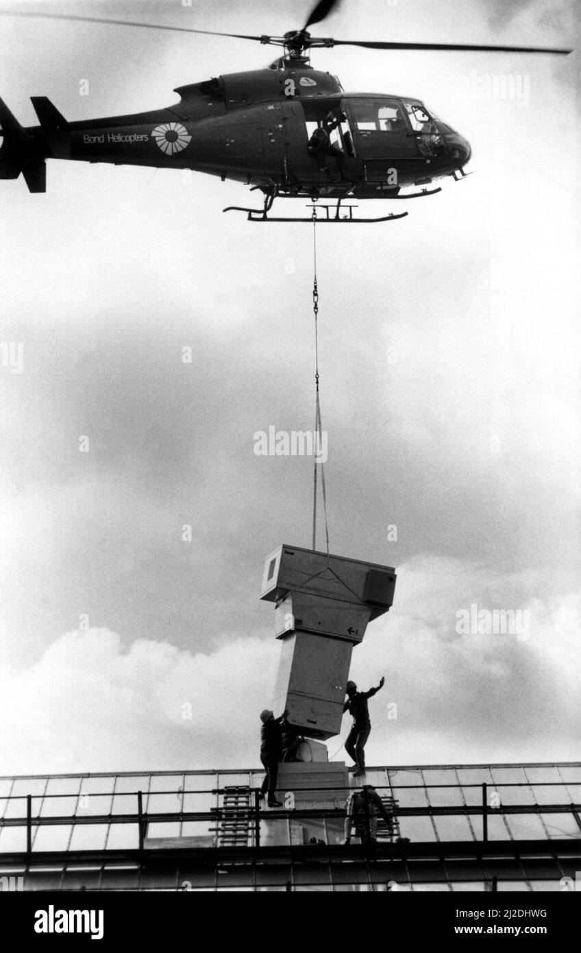 An Aerospatiale Dauphin helicopter, flown by former Royal Navy pilot ...