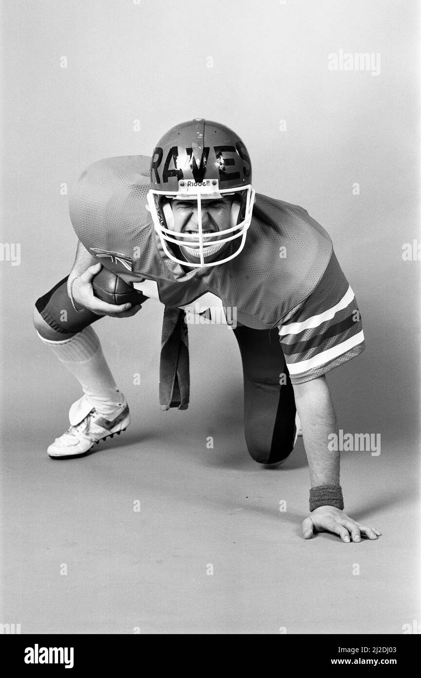 Snooker player Tony Knowles dressed as an America footballer. 19th ...