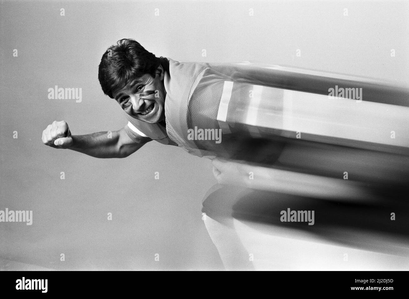 Snooker player Tony Knowles dressed as an America footballer. 19th ...