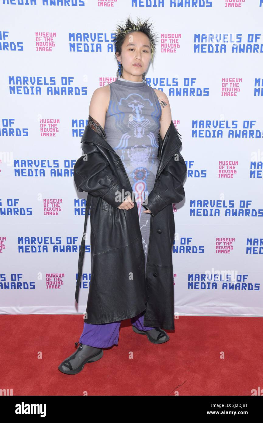 New York, USA. 31st Mar, 2022. April Lin attends the 2022 Marvels Of ...