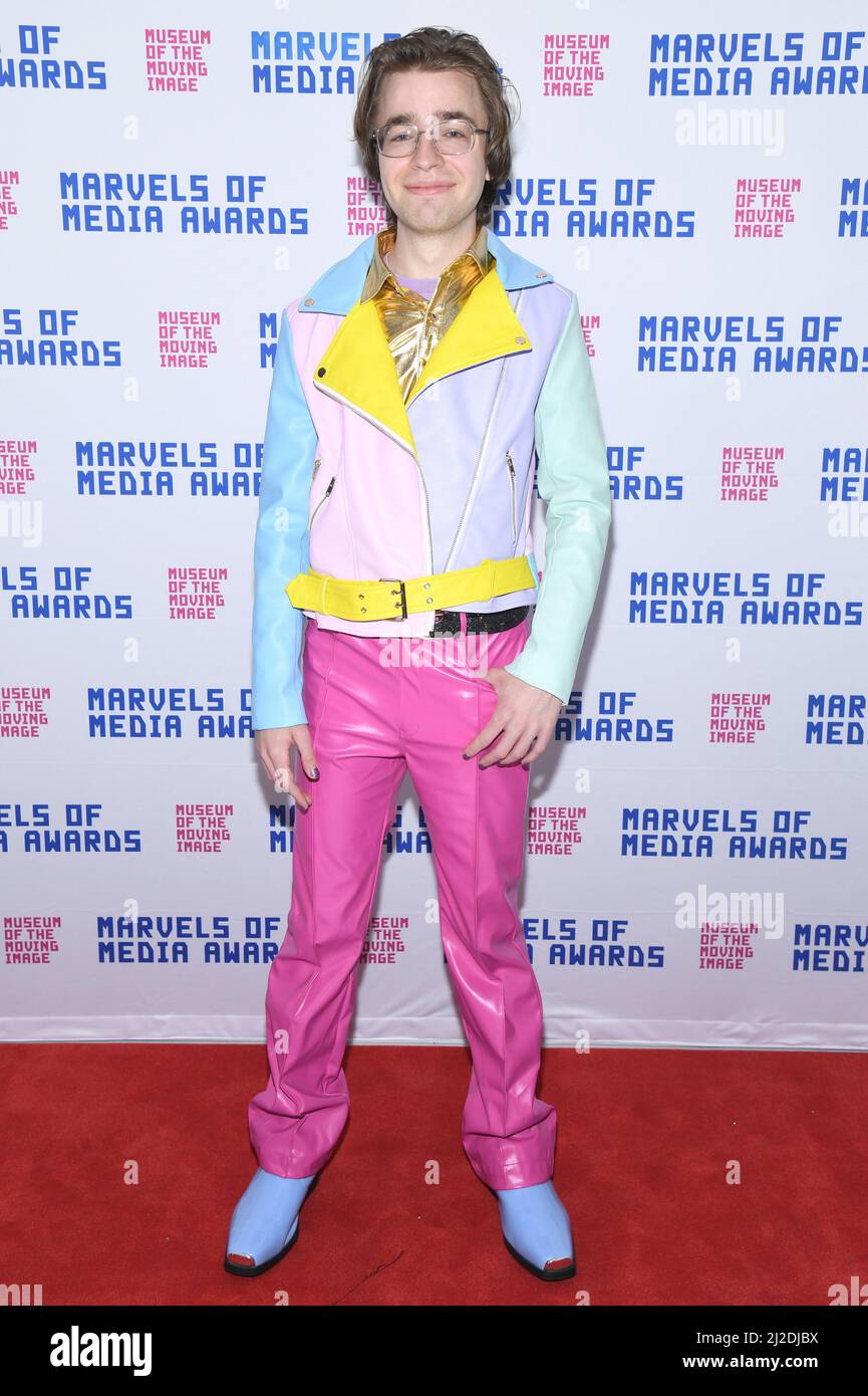 Jackson Tucker-Meyer attends the 2022 Marvels Of Media Awards at Museum ...