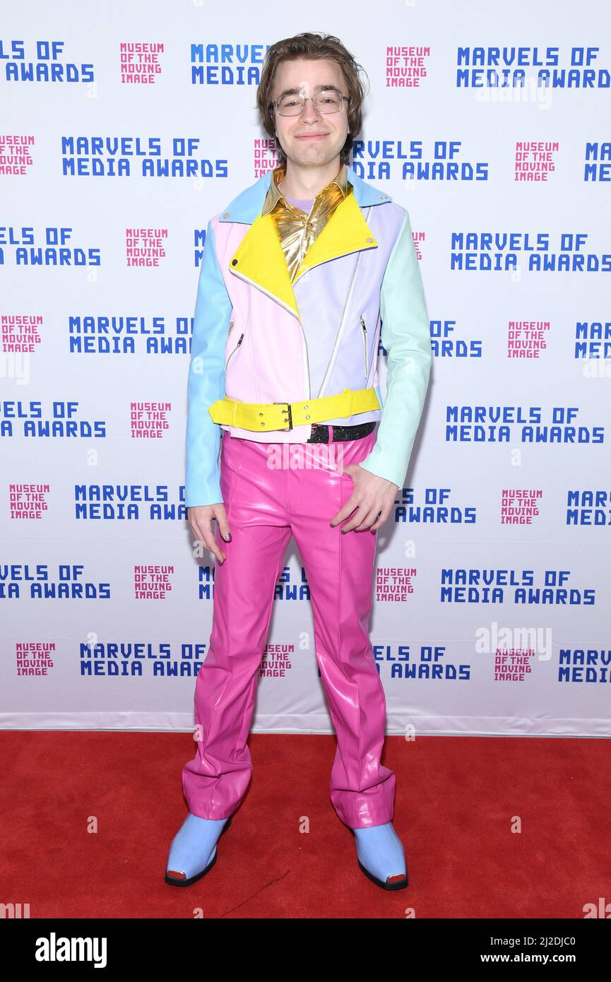 Jackson Tucker-Meyer attends the 2022 Marvels Of Media Awards at Museum ...