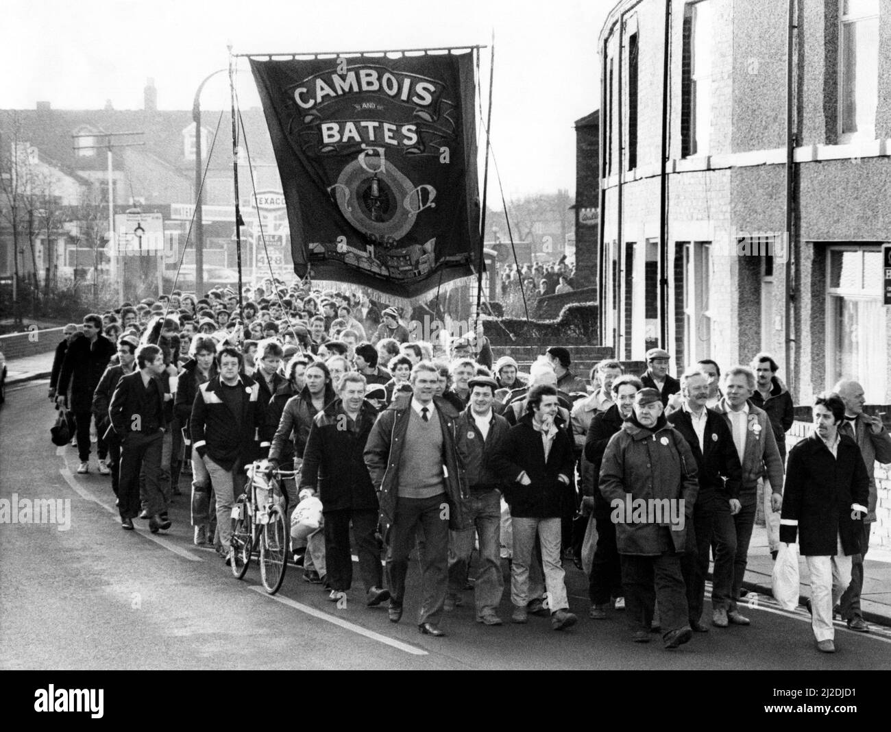 The National Miners Strike 1985 A peaceful march by striking miners ...