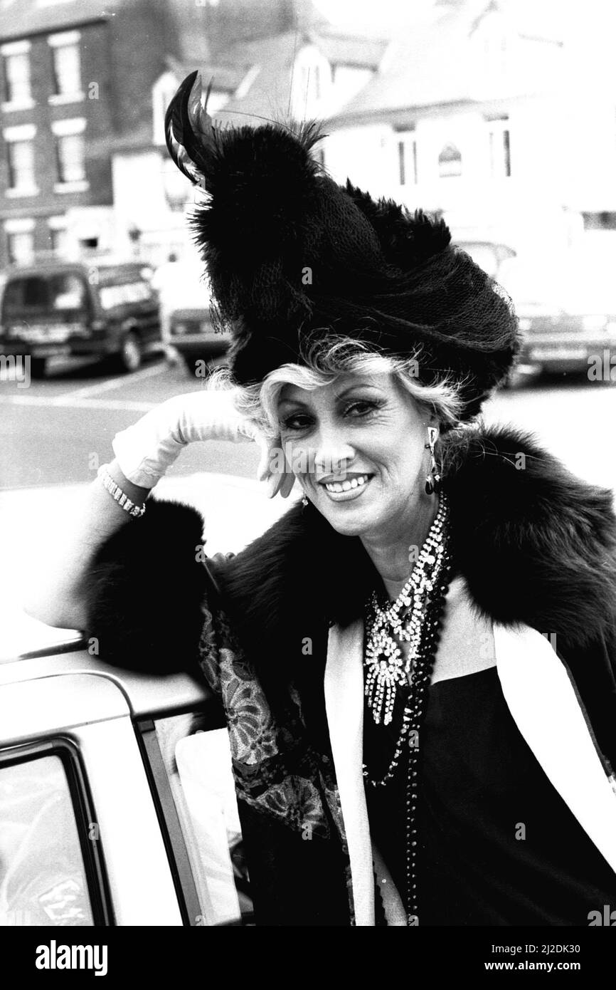 Actress Sue Lloyd in Tynemouth on 30th July 1986 dressed in her costume ...