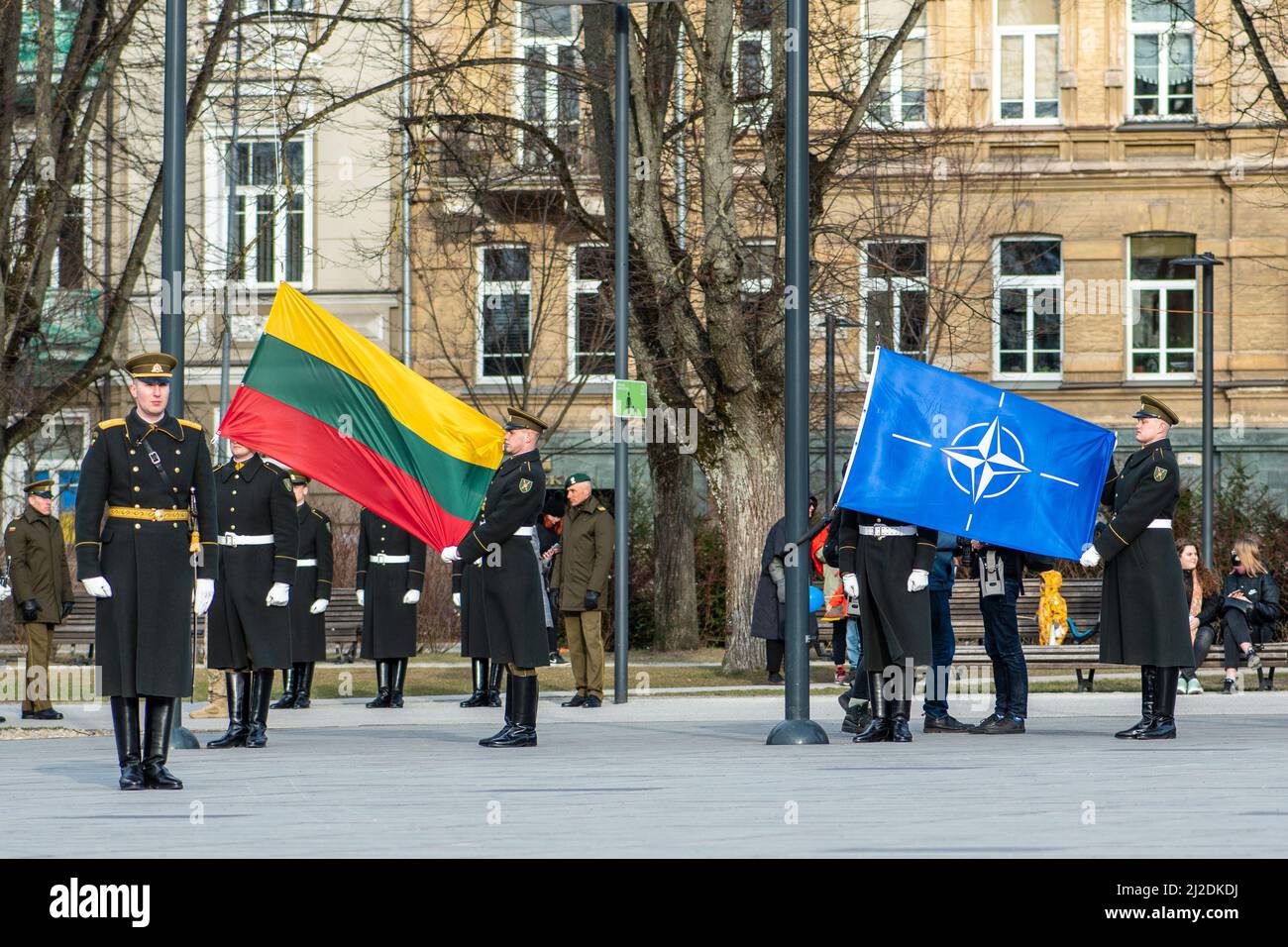 Flags and symbols of NATO, North Atlantic Treaty Organization and ...
