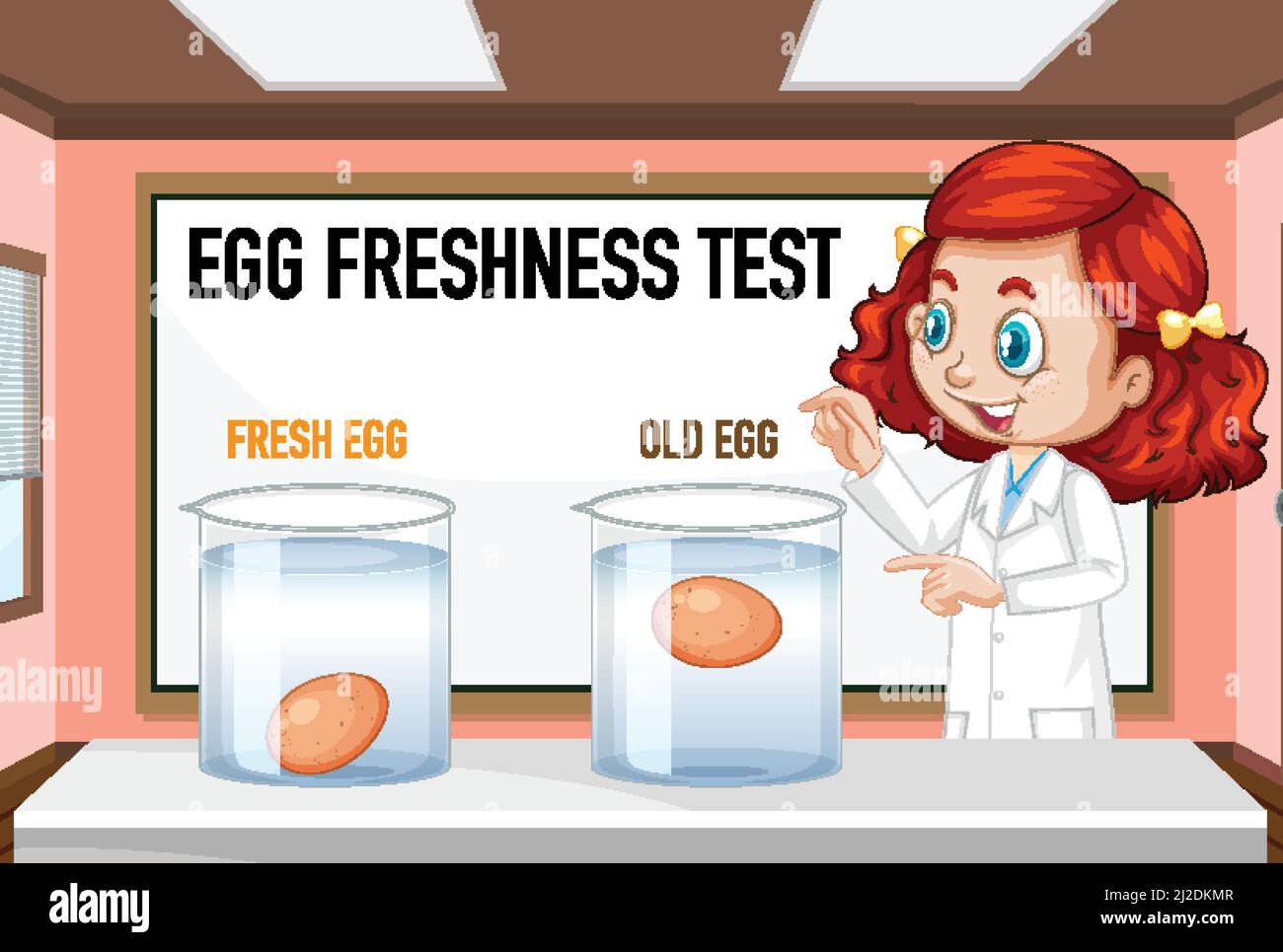 Science experiment for kids concept illustration Stock Vector Image ...