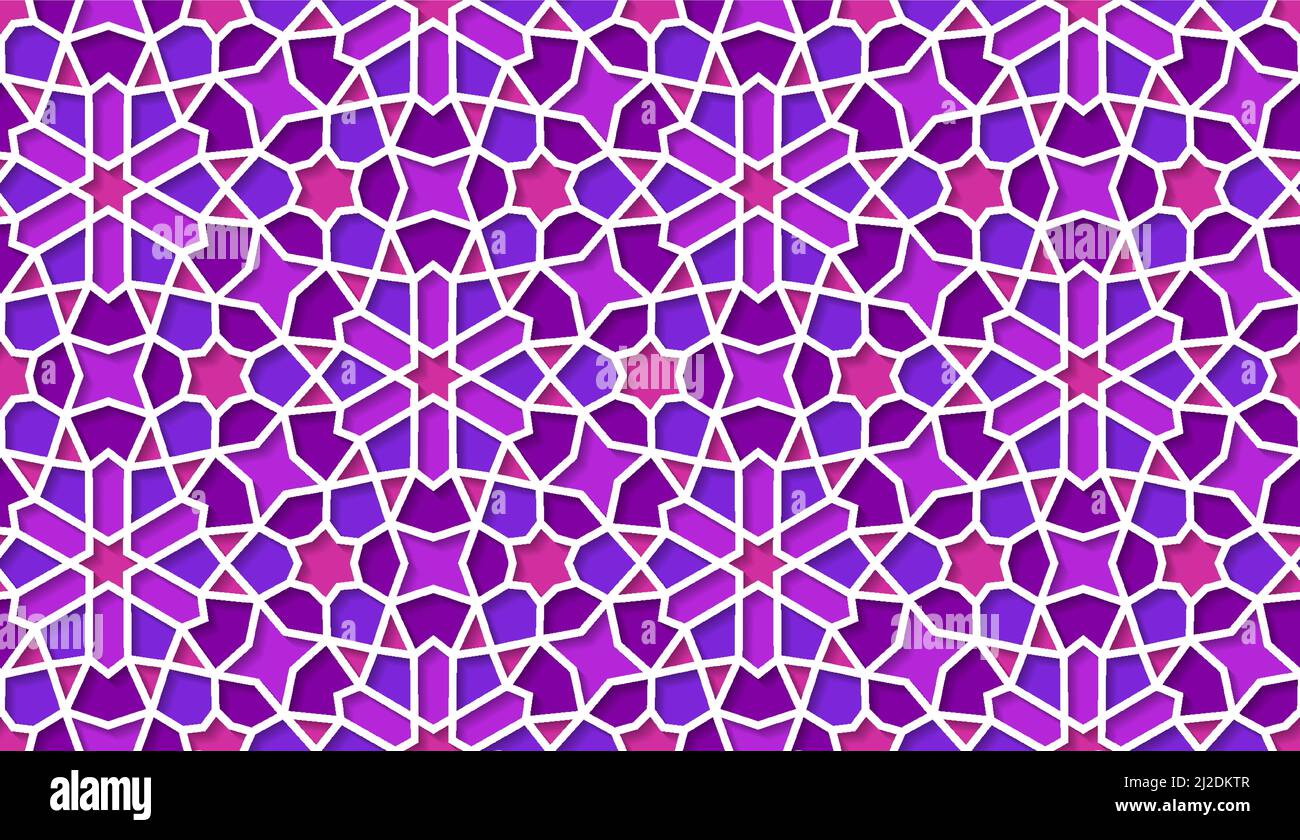 Arabic seamless girih pattern with classic islamic culture ornament ...