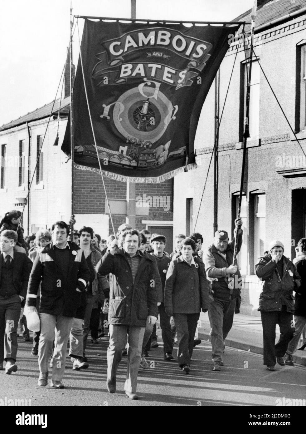 The National Miners Strike 1985 A peaceful march by striking miners ...