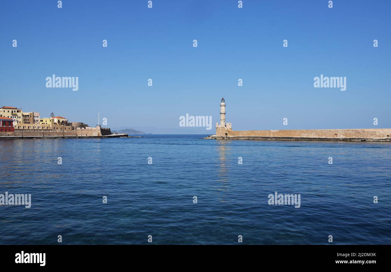 Old Venetian Harbour, Chania, Crete, Greece Stock Photo - Alamy