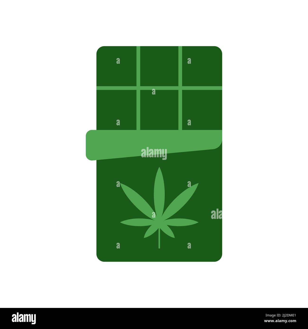 Cannabis white chocolate Stock Vector Images - Alamy