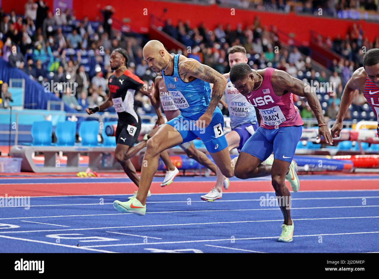 Lamont Marcell Jacobs (ITA) defeats Christian Coleman (USA) and Marvin ...