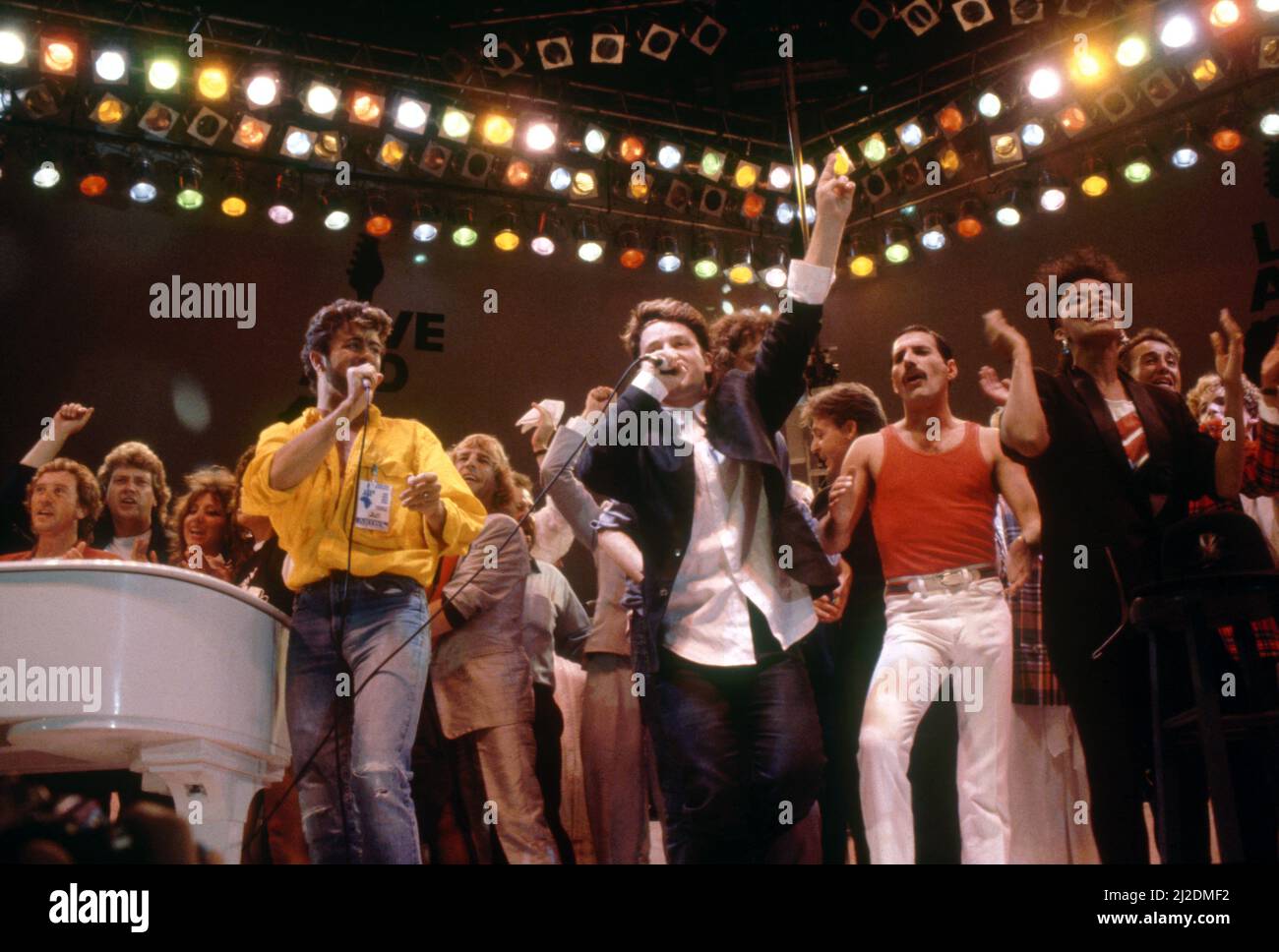 Live aid wembley 1985 end hi-res stock photography and images - Alamy