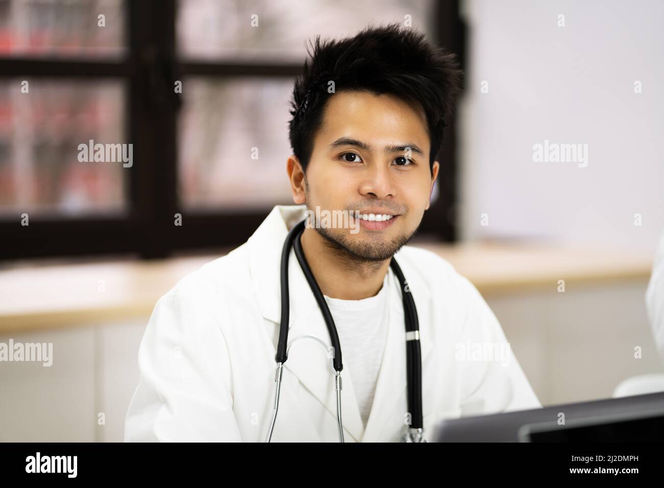 Medical Doctor Online Video Conference Webinar Meeting Stock Photo - Alamy