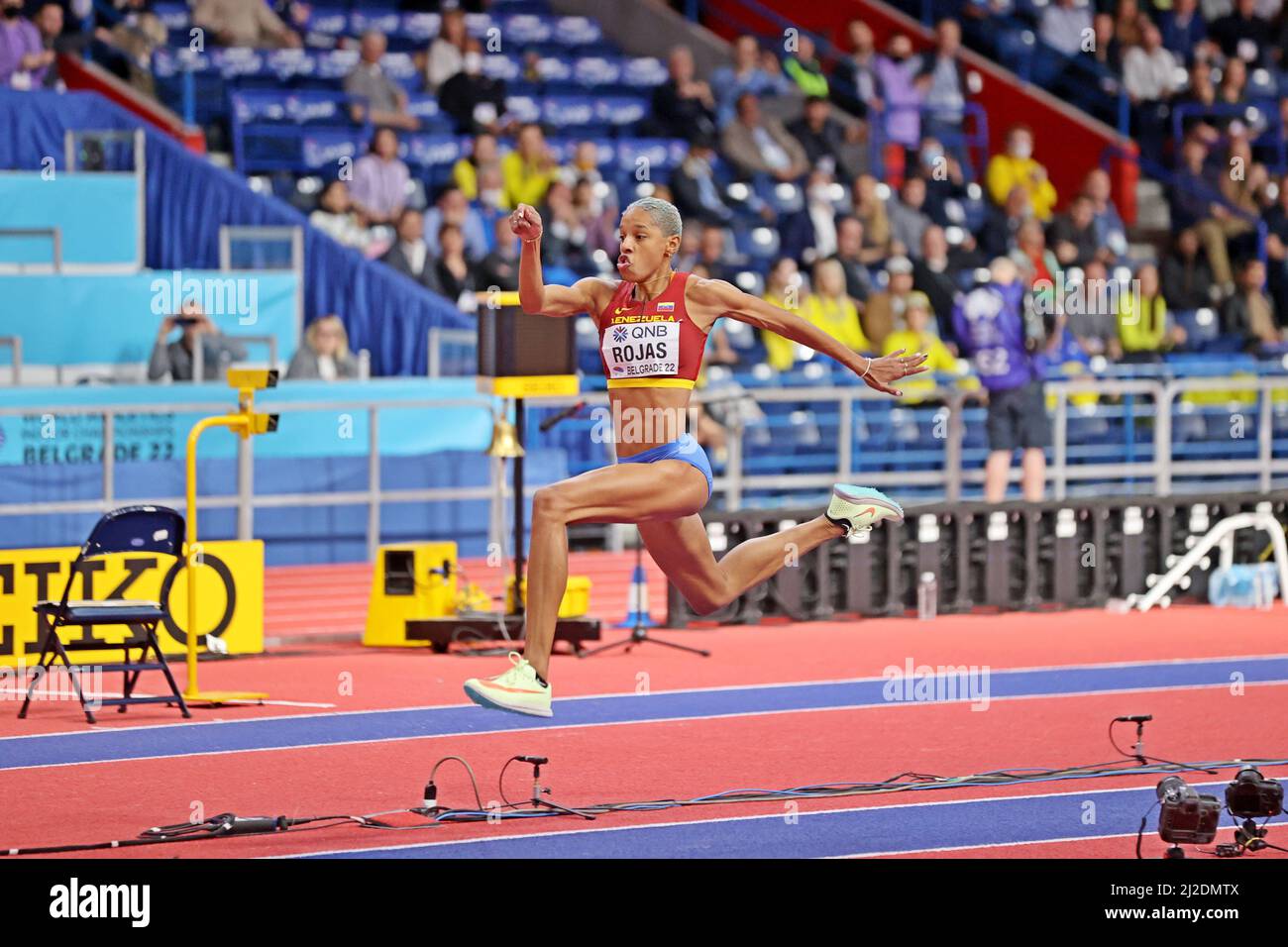 Yulimar Rojas (VEN) wins the wome's triple jump in an absolute world ...