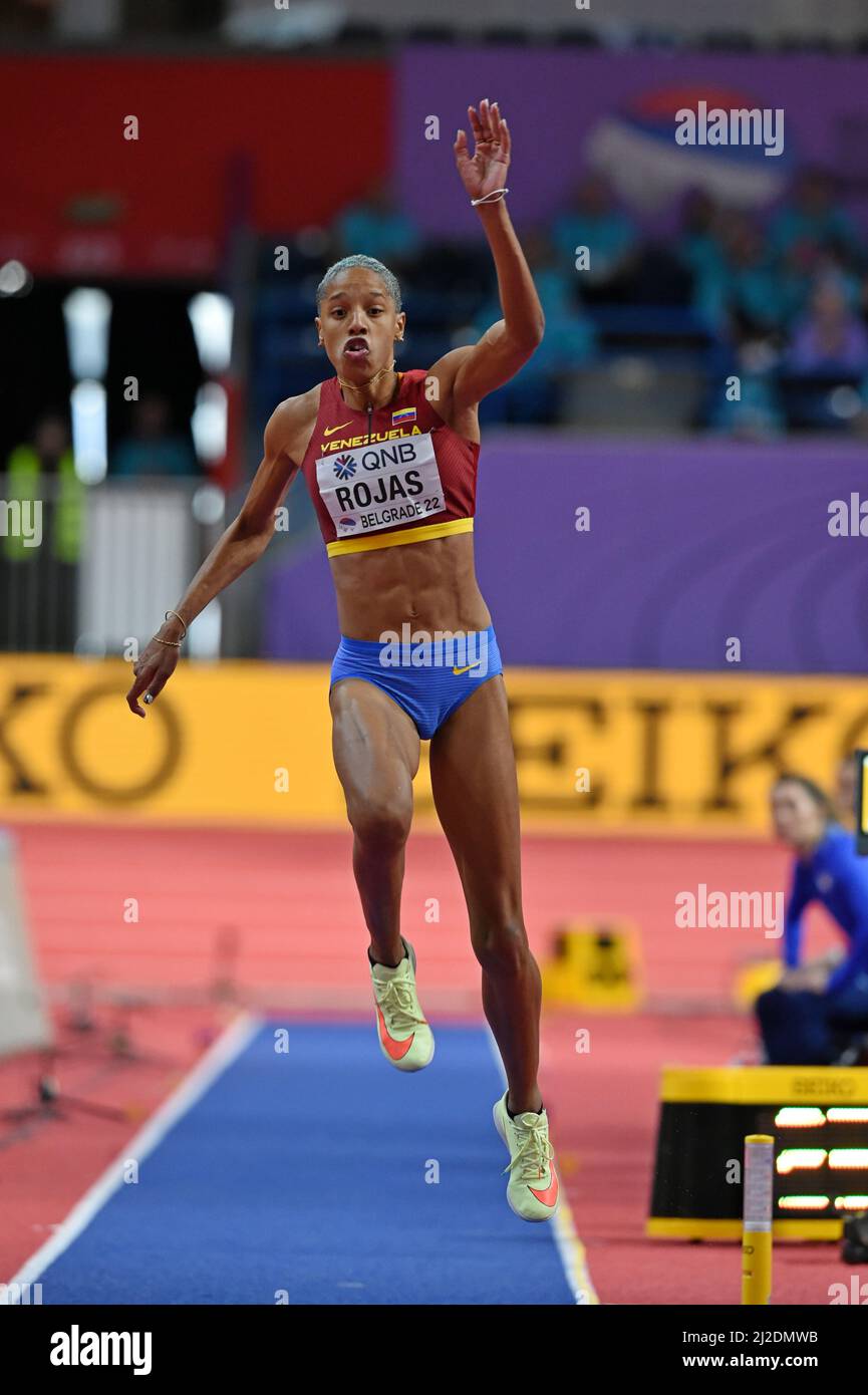 Yulimar Rojas (VEN) wins the wome's triple jump in an absolute world ...