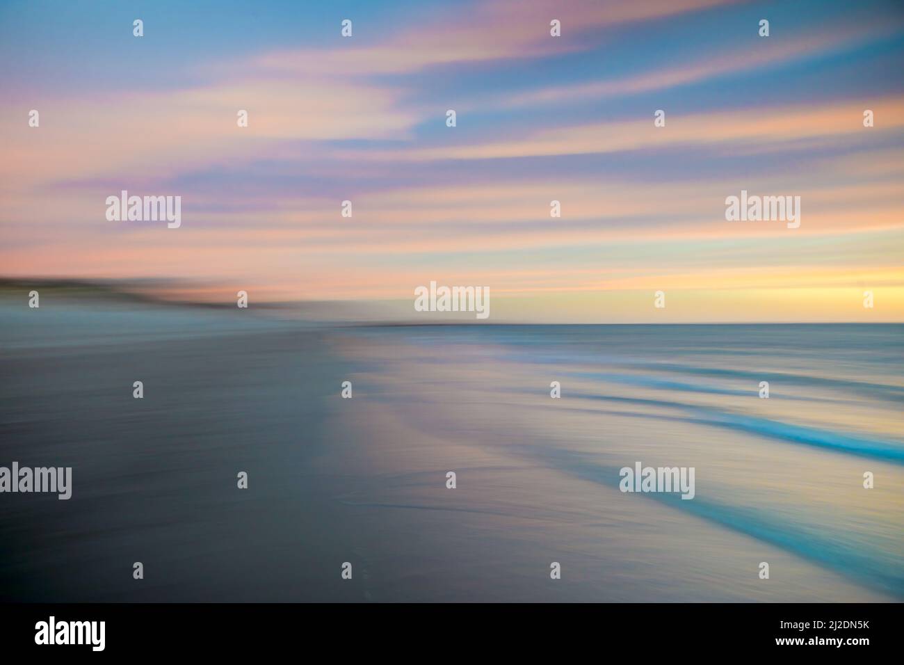 North Coogee Beach sunset, ICM, abstract landscape Stock Photo - Alamy
