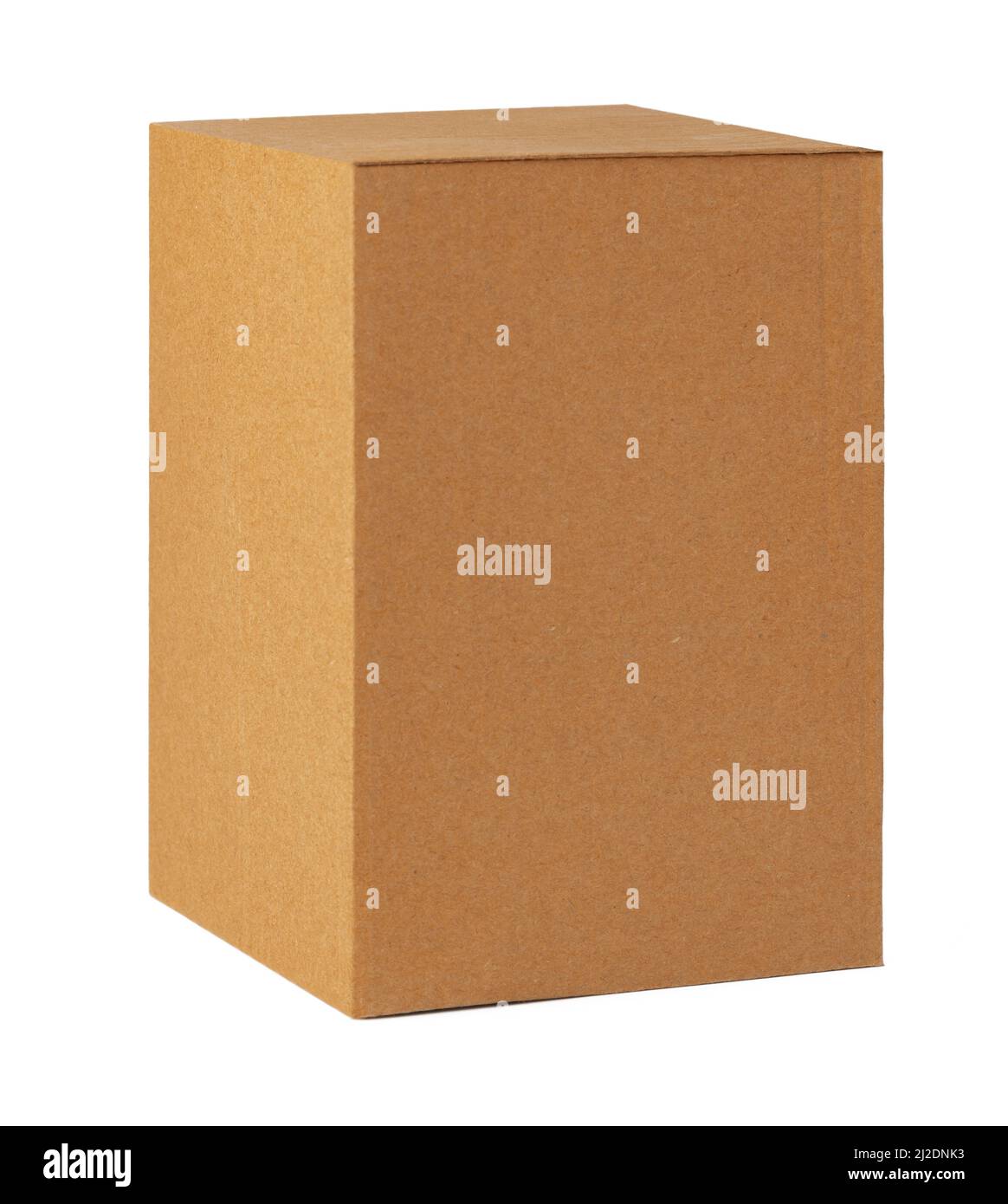 Brown cardboard box isolated on white background Stock Photo - Alamy