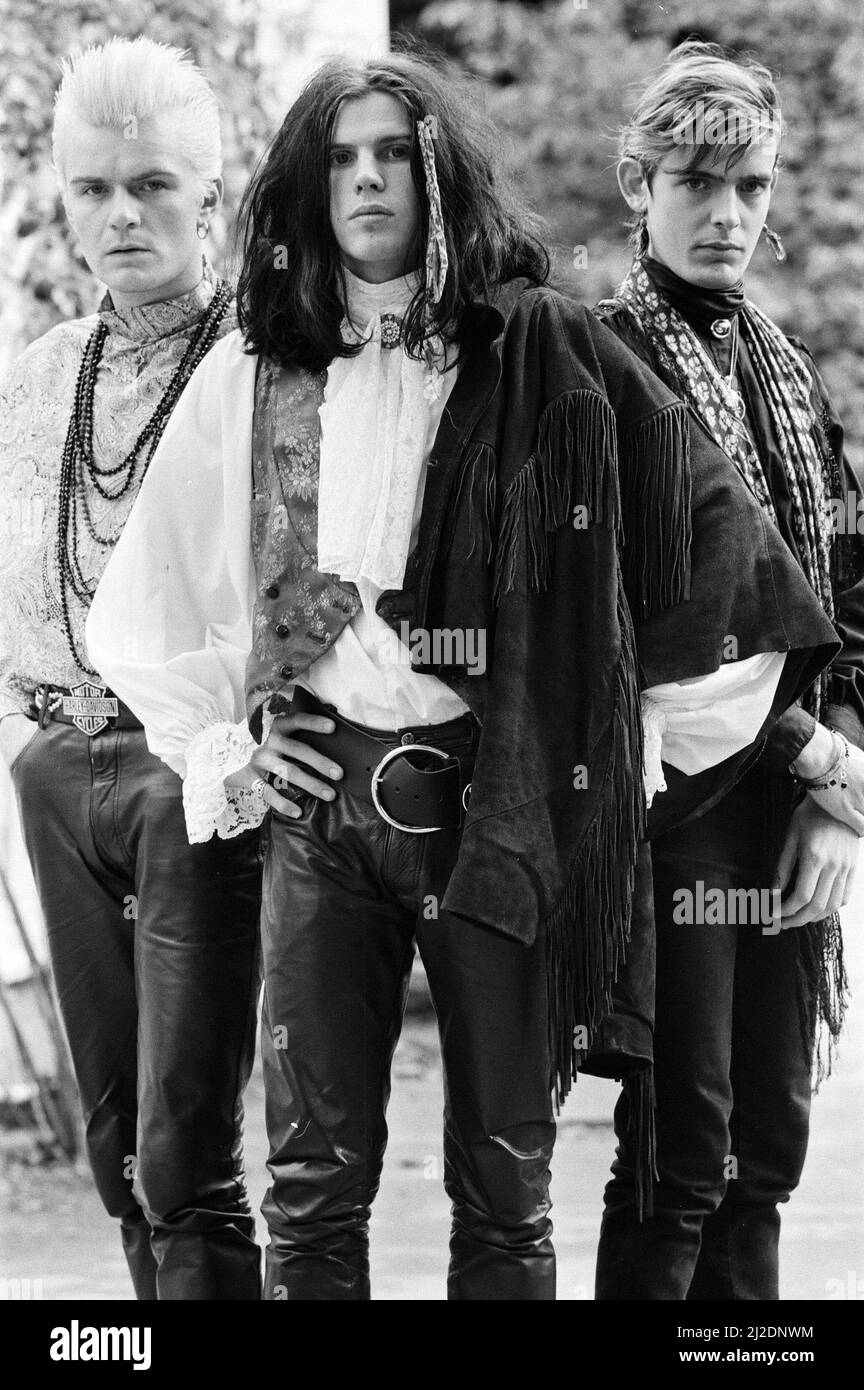 The Cult, including Ian Astbury (centre). 23rd July 1985 Stock Photo ...