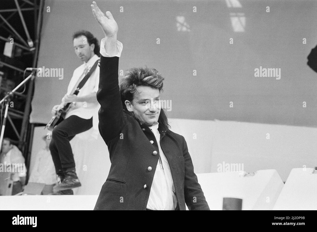 Live Aid dual venue benefit concert held on 13th July 1985 at Wembley ...