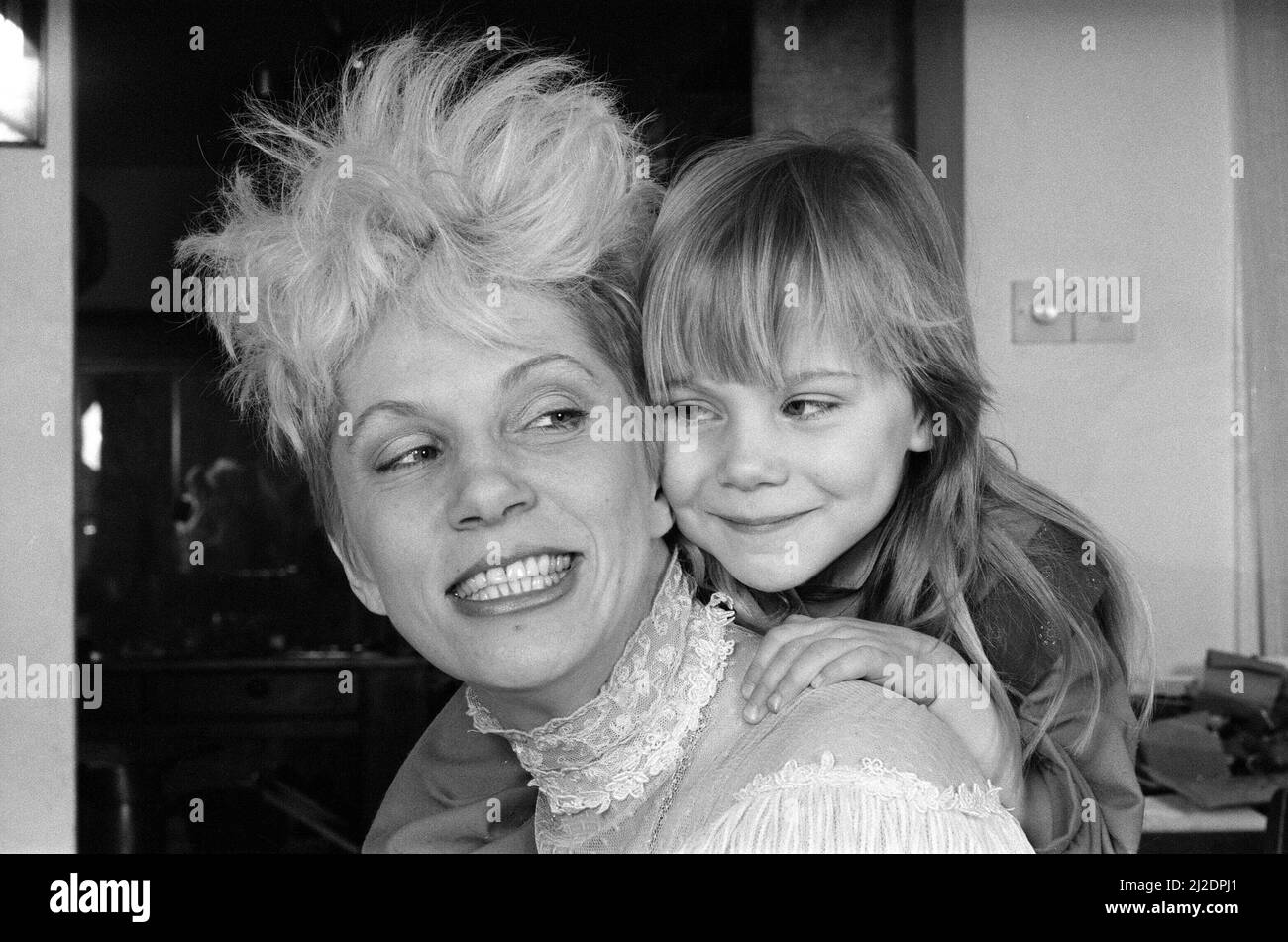 Angie Bowie, (also known as Angela Bowie) with her daughter Stacia ...