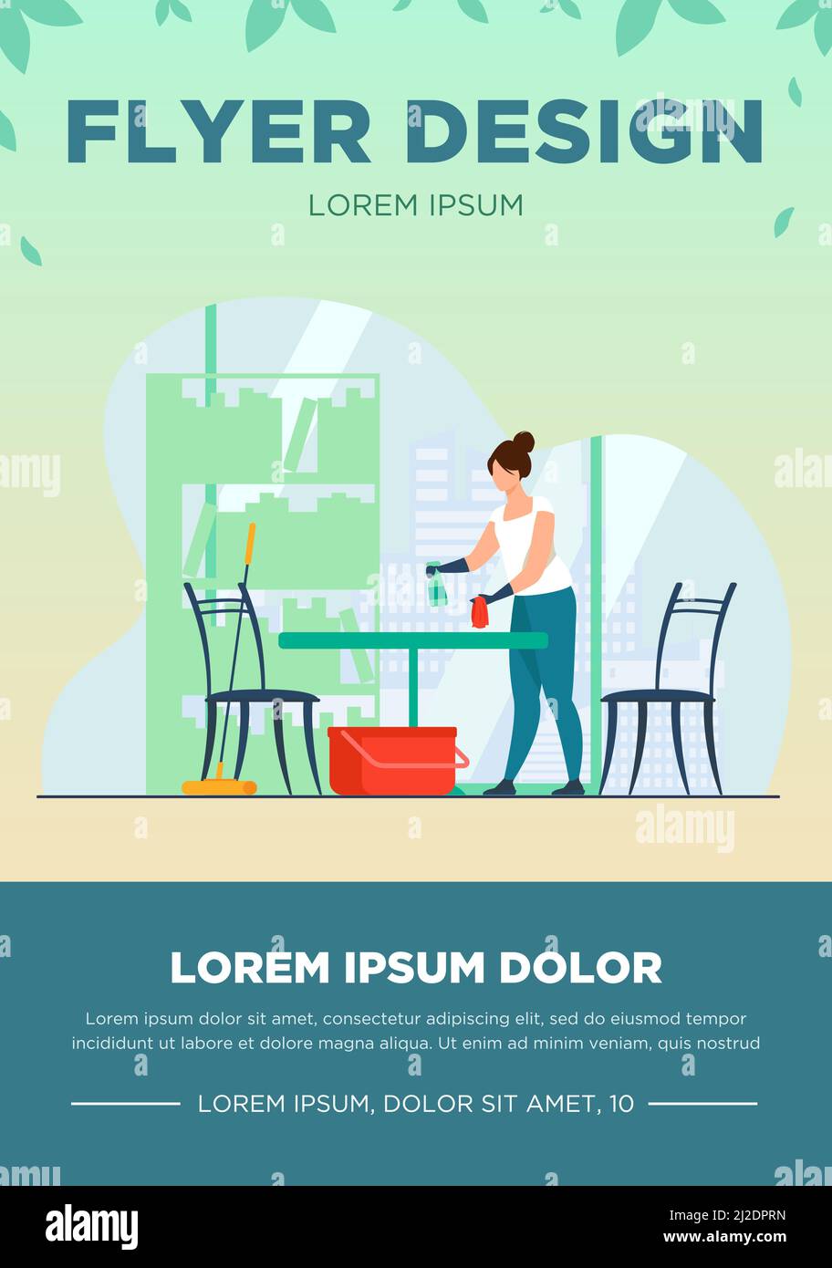 Cleaning banner mop banner template hi-res stock photography and images ...