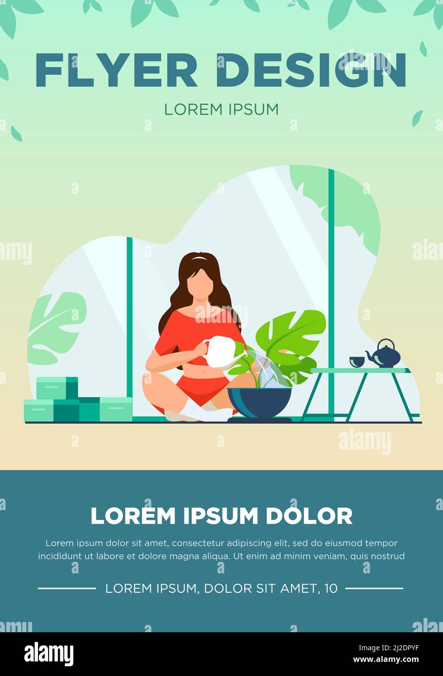 People plant floor Stock Vector Images - Alamy