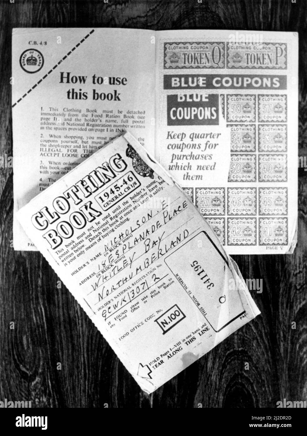 Post World War Two - Second World War - A Clothing Book for 1945-46 for ...